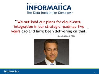 Informatica Cloud Overview | PPT