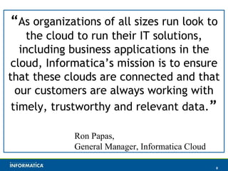 Informatica Cloud Overview | PPT