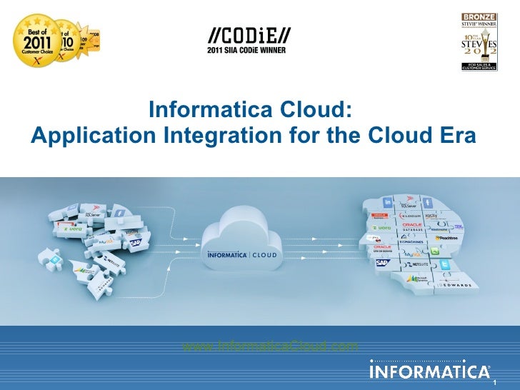 Informatica Cloud Overview: Application Integration for the Cloud Era