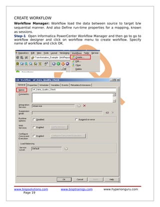 Informatica complex transformation i | PDF