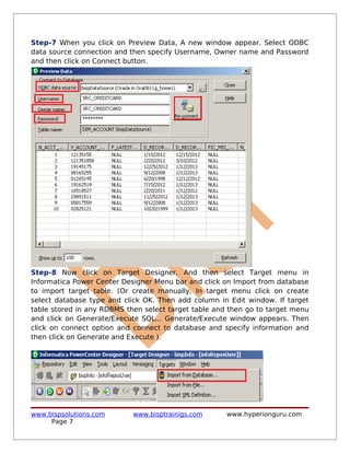 Informatica complex transformation i | PDF