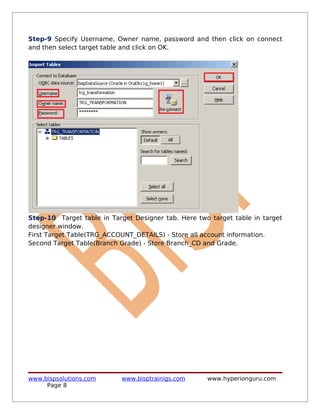 Informatica complex transformation i | PDF