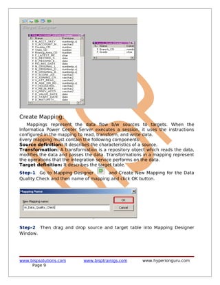 Informatica complex transformation i | PDF