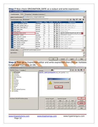Informatica complex transformation ii | PDF