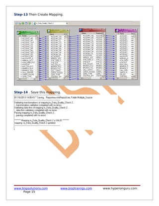 Informatica complex transformation ii | PDF
