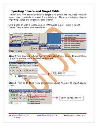 Informatica complex transformation ii | PDF