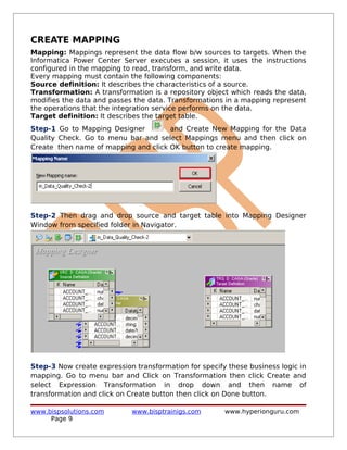 Informatica complex transformation ii | PDF
