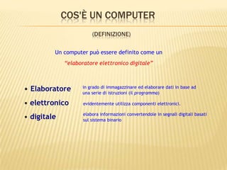 Informatica corso base hw e sw | PPTX