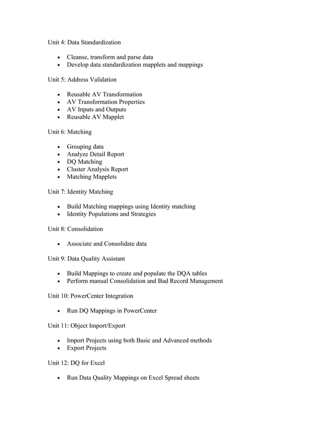 Informatica data quality[IDQ] 9 | DOC