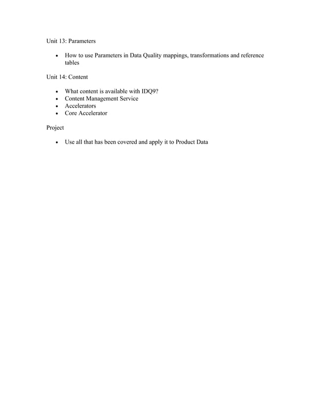 Informatica data quality[IDQ] 9 | DOC