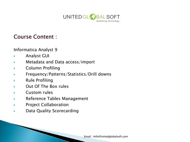 Informatica Data Quality Online Training Pptx 7884