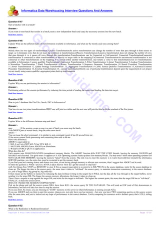 Informatica data warehousing_job_interview_preparation_guide | PDF | Databases | Computer ...