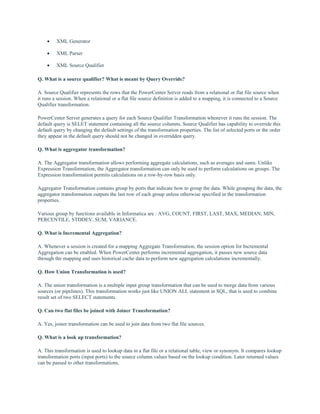 Informatica Interview Questions & Answers | PDF