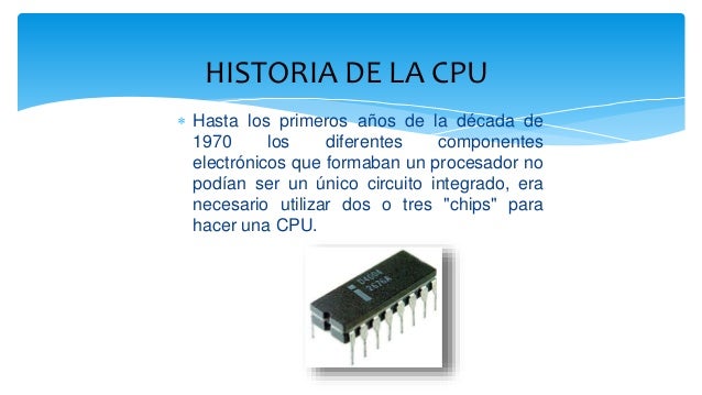 blog de informatica 11-05: Historia de la CPU