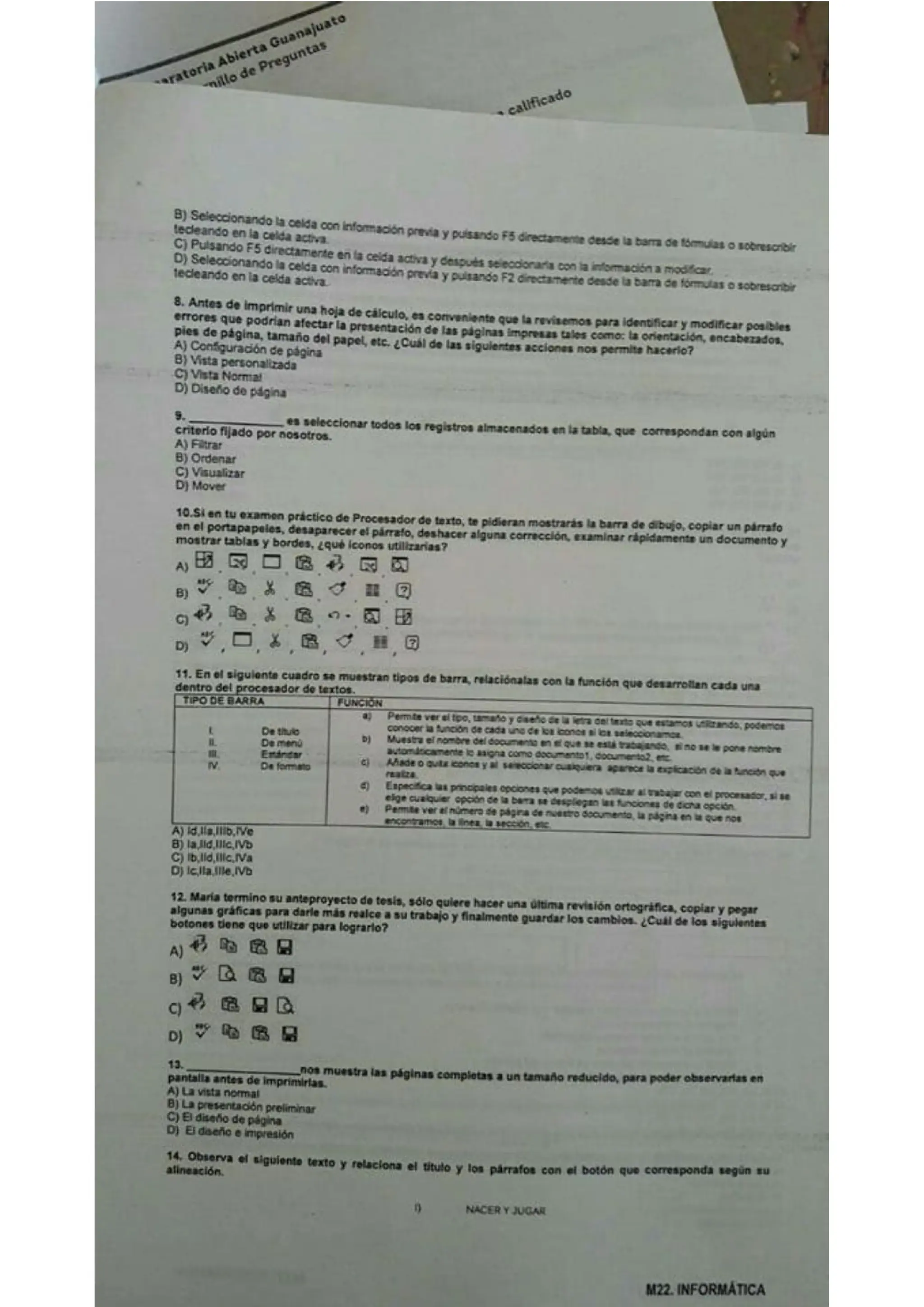 guia informatica Guanajuato modulo 22 nuples | PDF
