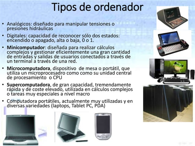 Informatica introduccion | PPTX | Computing | Technology & Computing