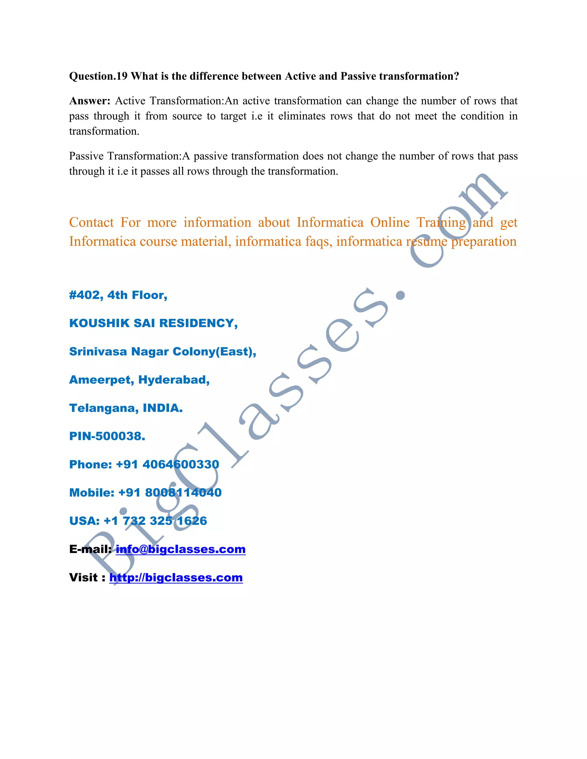 Informatica Interview Questions And Answers Informatica Faqs 2014 Pdf