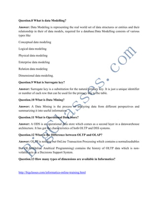 Informatica interview questions and answers|Informatica Faqs 2014 | DOCX