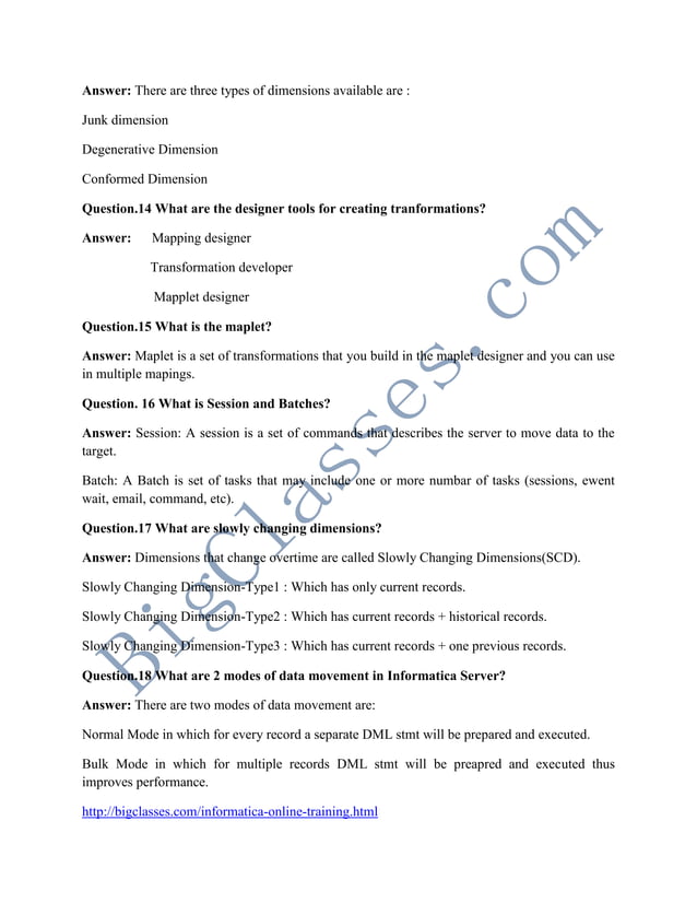 Informatica interview questions and answers|Informatica Faqs 2014 | DOCX