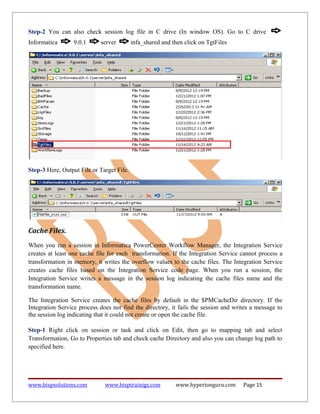 Informatica log files | PDF