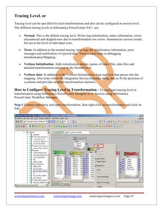 Informatica log files | PDF