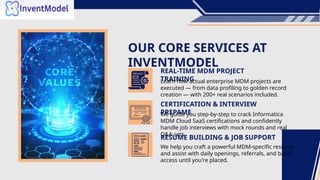 Informatica MDM Cloud SaaS Training with Real Projects [2025] | PPTX