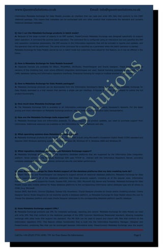 Informatica metadata exchange frequently asked questions by quontra ...