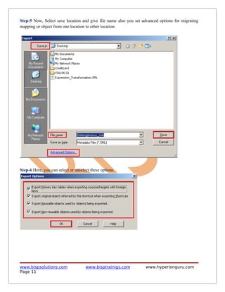 Informatica object migration | PDF