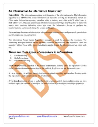 Informatica object migration | PDF