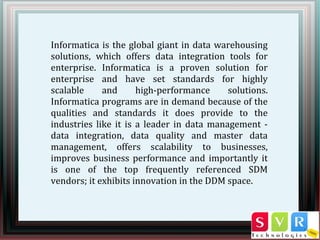 Informatica Online Training | PPT