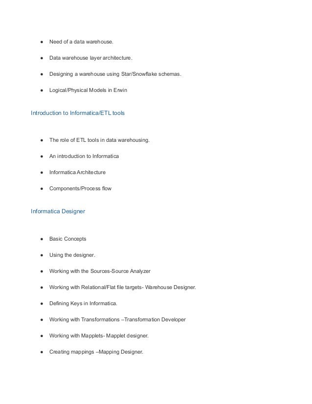 Informatica Online Training.pdf | Databases | Computer Software and Applications