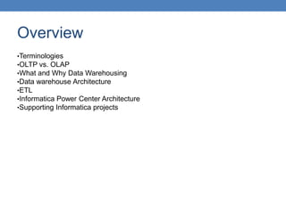 Informatica overview | PPTX