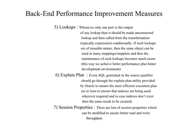 Informatica perf points | PPT