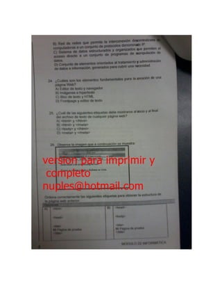 guias prepa abierta plan 22 nuples INFORMATICA | PDF