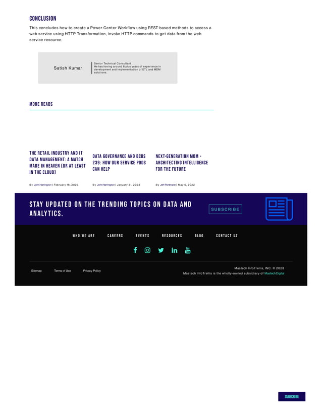 How to use Informatica Power Center as a RESTful Web Service Client? | PDF