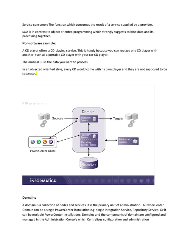 Informatica powercenter8.x Aarchitecture | PDF