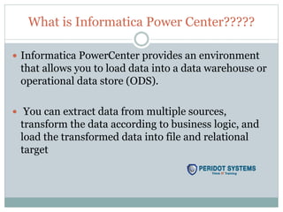 Informatica power center components that makes you to amaze... | PPTX