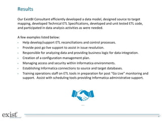 ExistBI Data Integration Consulting Case Study | PPT