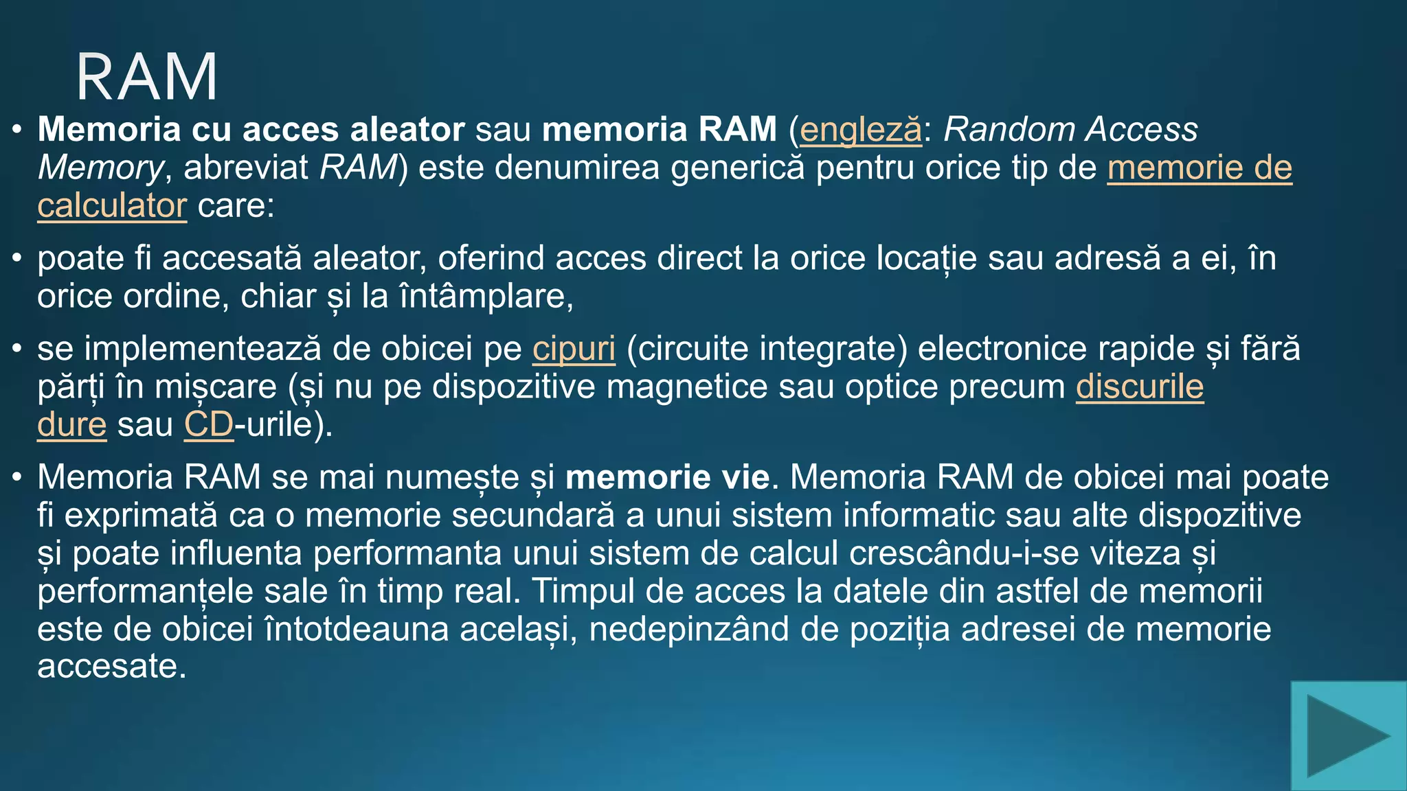 proiect pe memorie | PPT