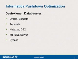 Informatica pushdown optimization eğitimi | PPT