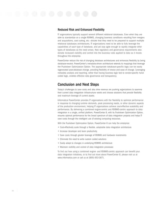 Informatica push down optimization implementation | PDF