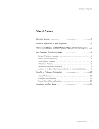 Informatica push down optimization implementation | PDF