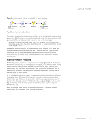 Informatica push down optimization implementation | PDF