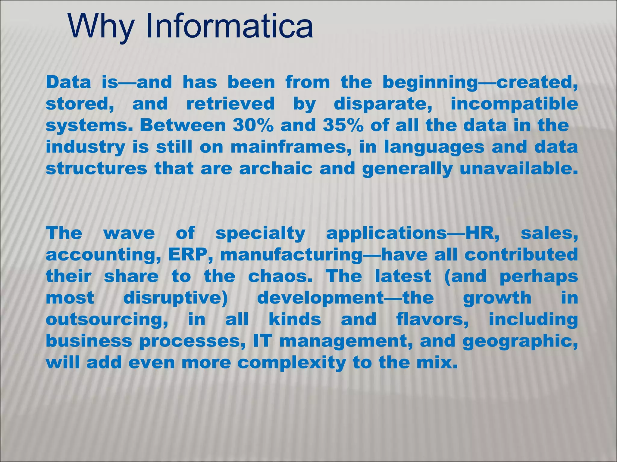 Informatica training by quontra solutions