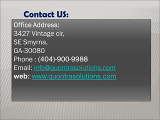 Informatica training by quontra solutions