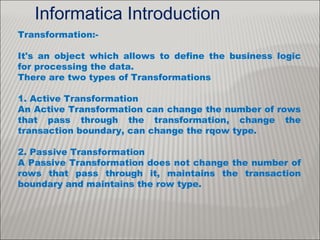 Informatica training by quontra solutions