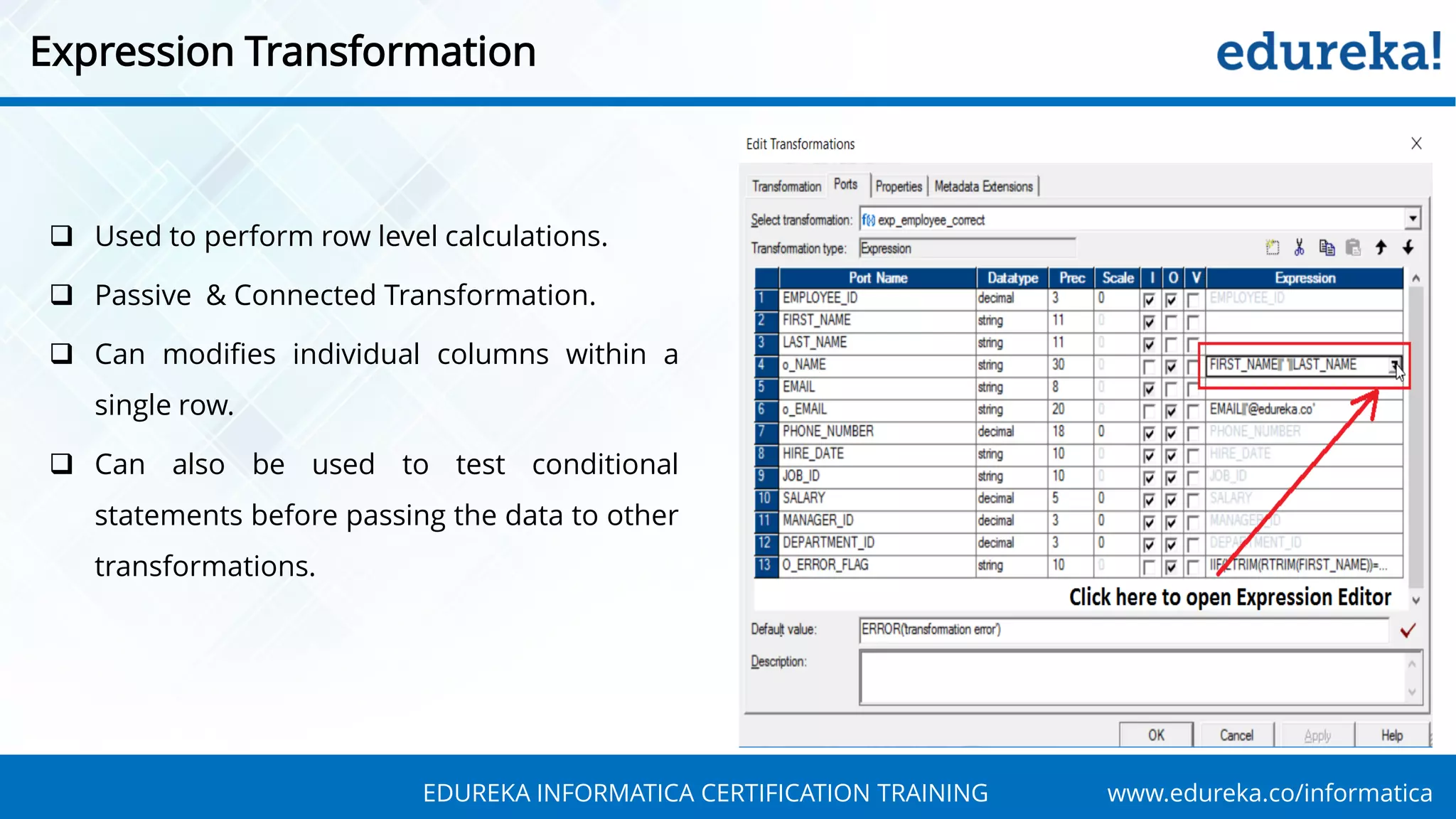 Informatica Transformations With Examples Informatica Tutorial