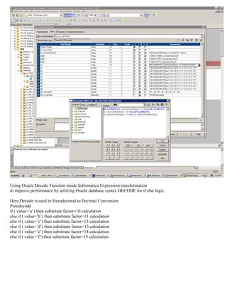 Informatica transformation example | PDF