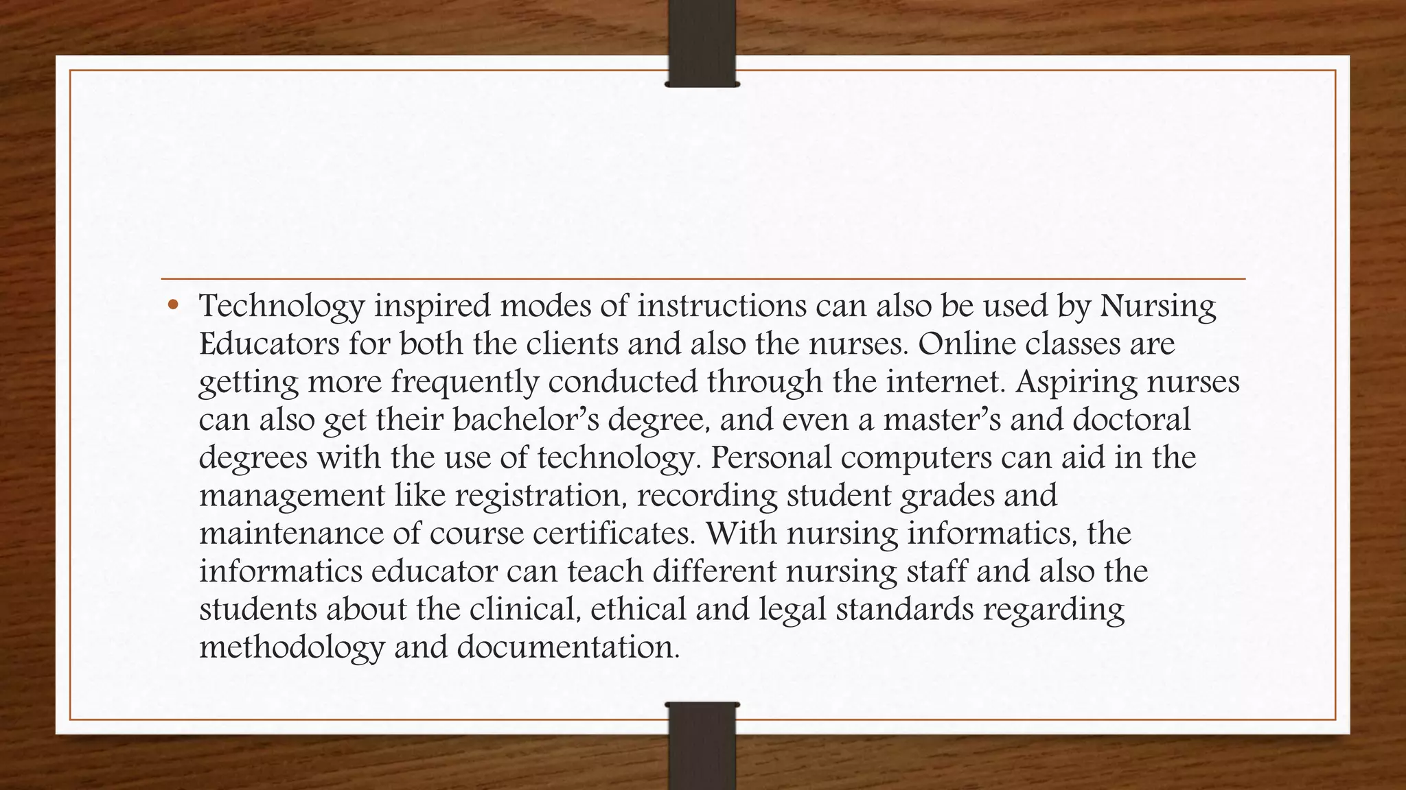 IMPORTANCE OF NURSING INFORMATICS IN THE PHILIPPINE HEALTH CARE ...