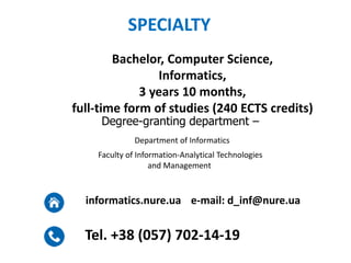 Bachelor, Computer Science, Informatics | PPT